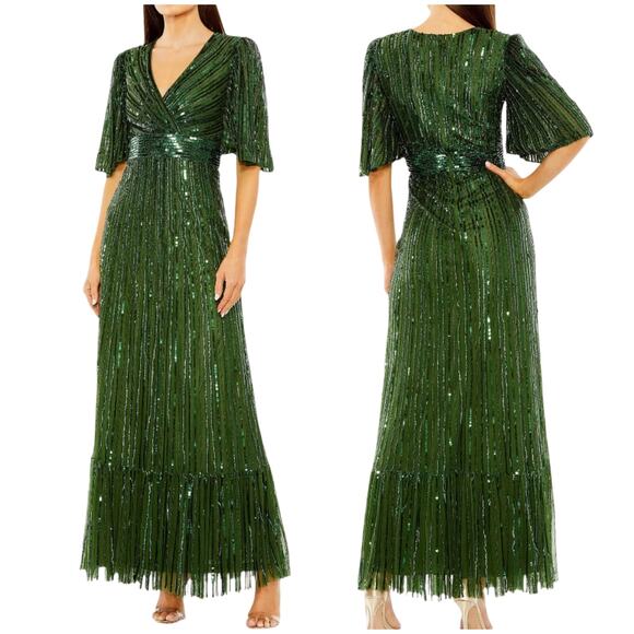 Mac Duggal Emerald Green Dress